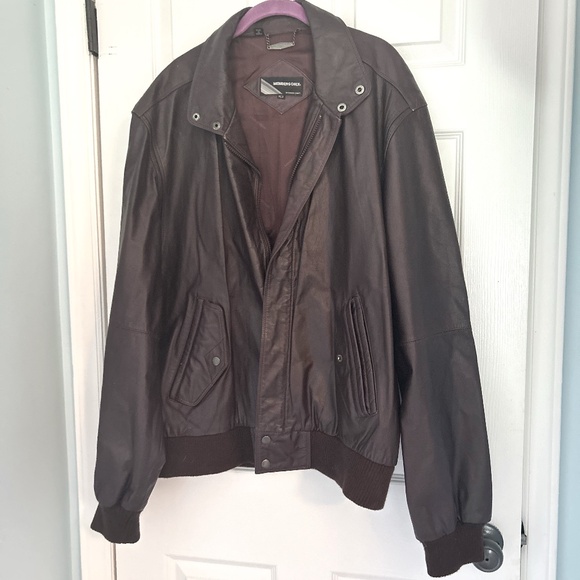 Members Only | Jackets & Coats | Members Only Brown Leather Jacket Xlt Excellent Condition ...